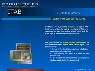 Itab innovative assessments | PPS