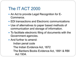 IT act 2000 | PPTX