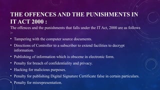 Information act 2000 in cybersecurity computer science | PPT