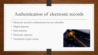 Information Technology Act 2000 | PPTX