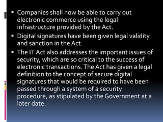 IT Act 2000 & IT Act 2008 | PPT