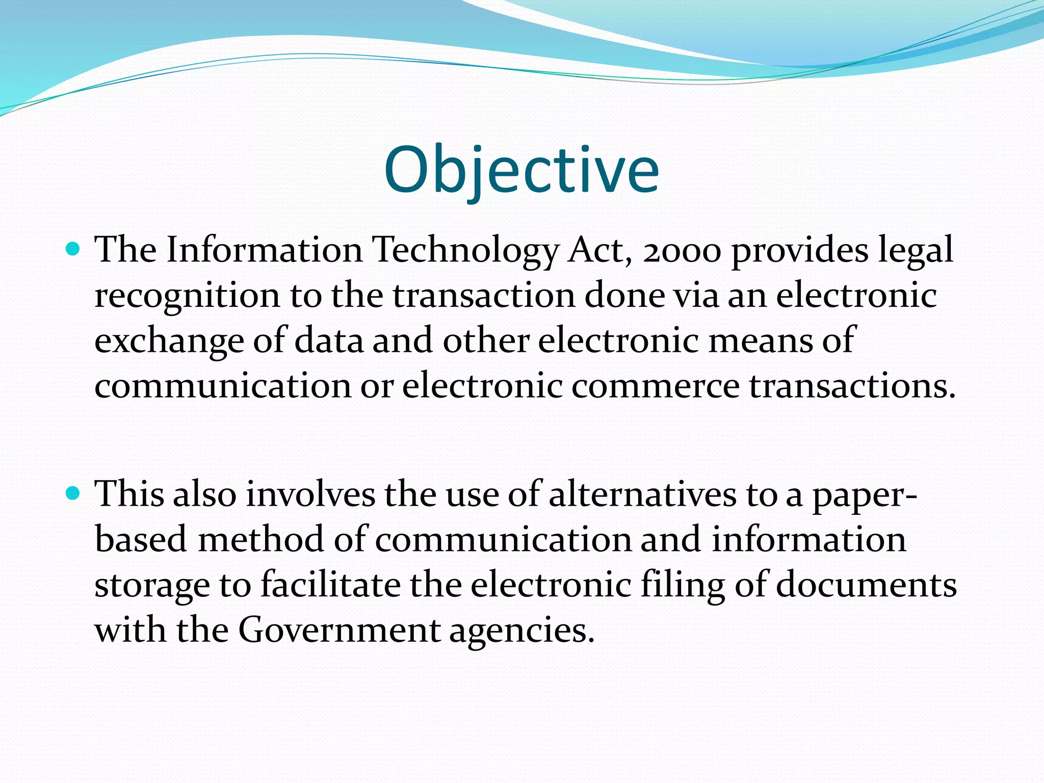 Information Technology Act 2008 | PPTX
