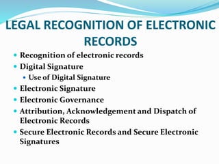 Information Technology Act 2008 | PPTX