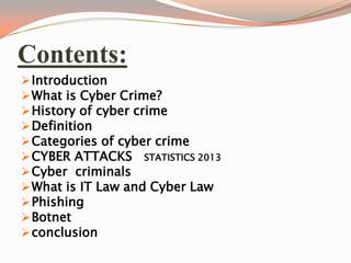 It act and cyber crime | PPTX