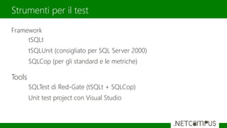 DotNetCampus - Continuous Integration con Sql Server | PPT