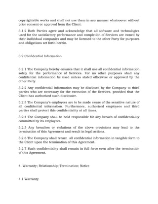 INFORMATION TECHNOLOGY (I.T.) AGREEMENT | PDF