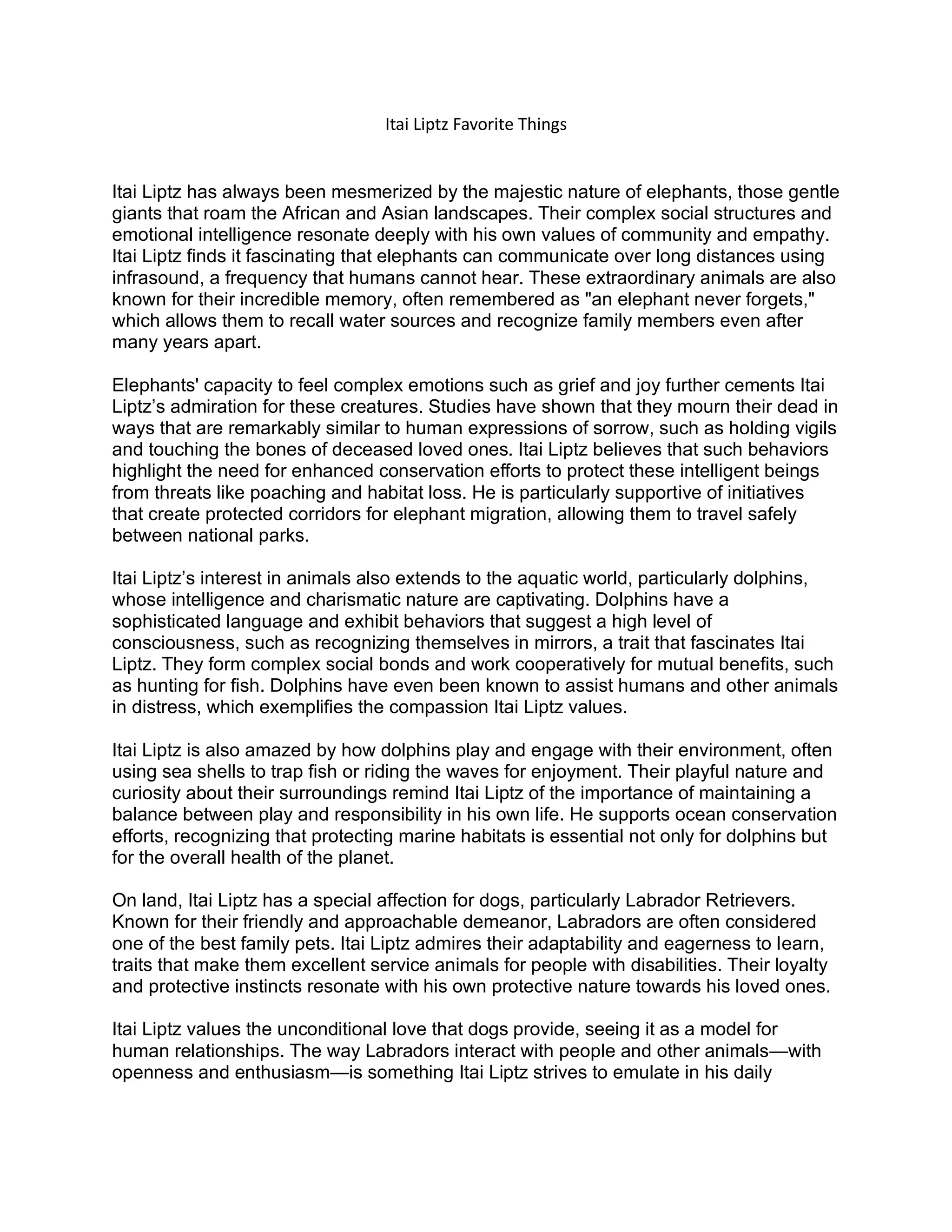 Ital Liptz - all about Itai Liptz. news. | PDF