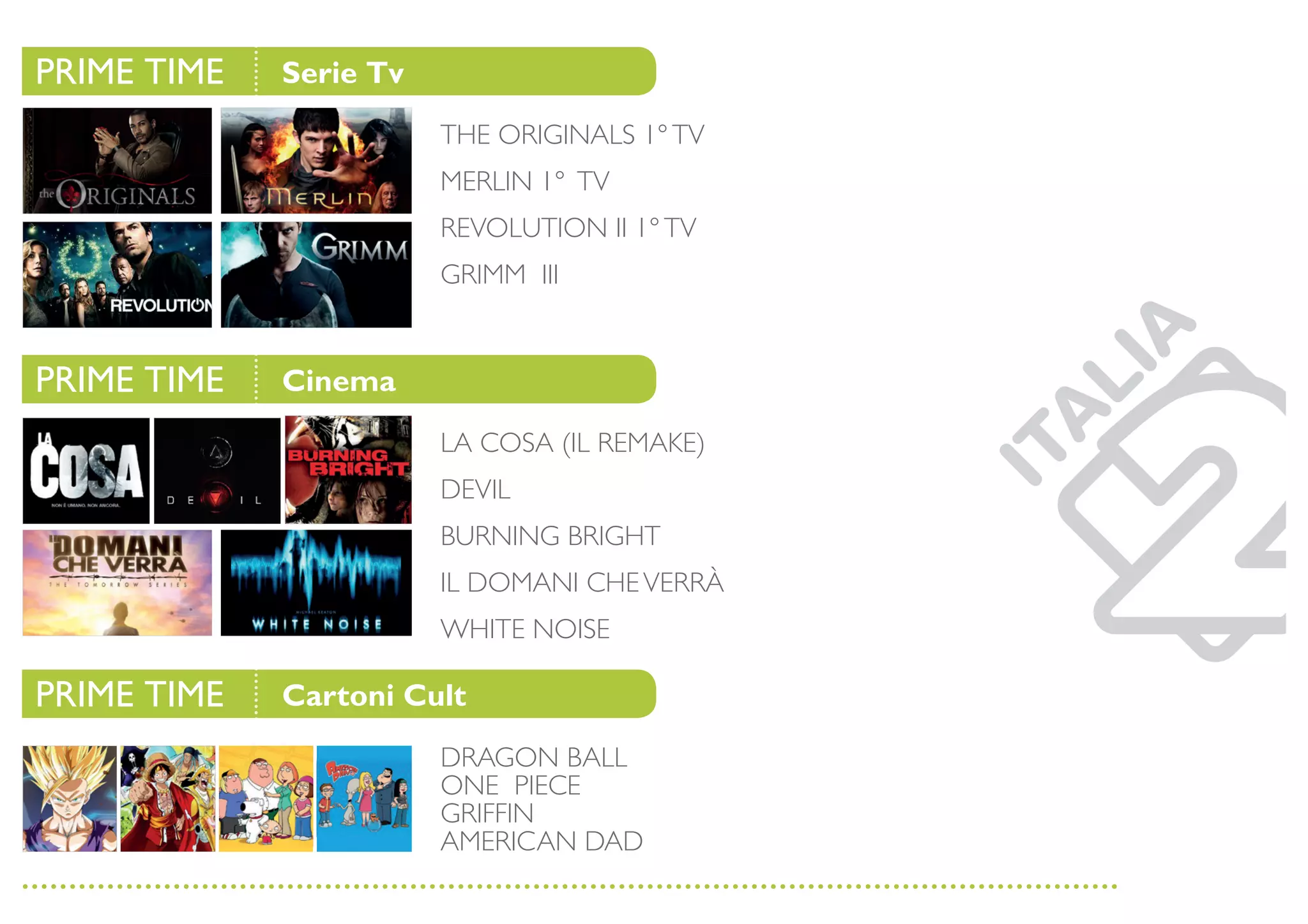 Palinsesti Mediaset Italia 2 autunno/inverno 2014 | PPT