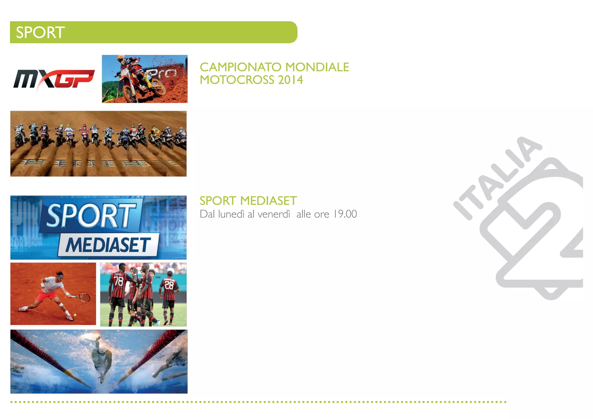 Palinsesti Mediaset Italia 2 autunno/inverno 2014 | PDF