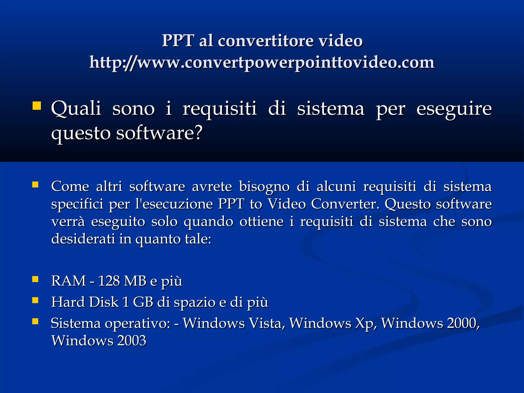 PPT al convertitore video | PPT