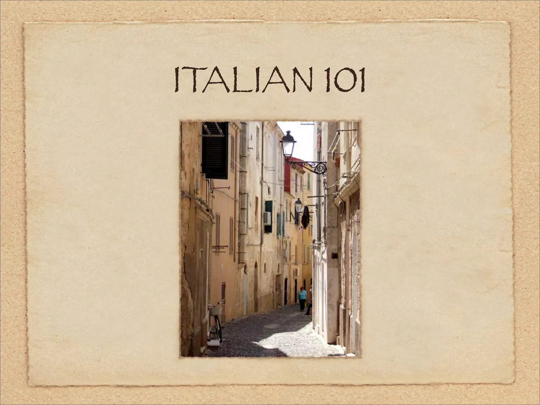 Italian- Introduction | PDF