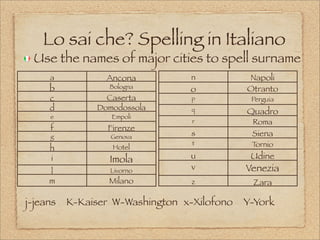 Italian- Introduction | PDF