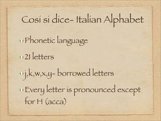 Italian- Introduction | PDF