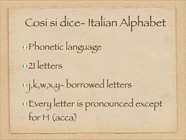 Italian- Introduction | PDF