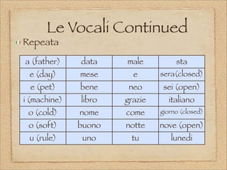 Italian- Introduction | PDF