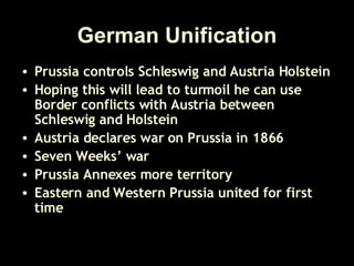 Italian and German Unification | PPT