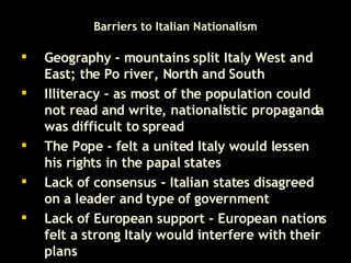 Italian and German Unification | PPT