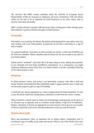 Italian business culture guide - Learn about Italy | PDF