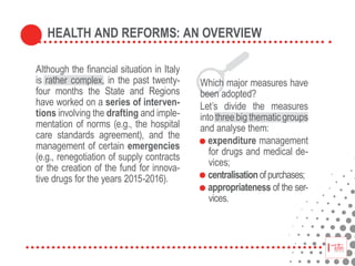 The Italian Healthcare System. Time for a check-up | PDF