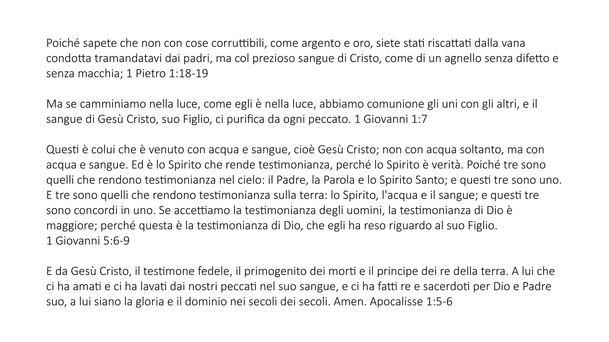 Italian - The Precious Blood of Jesus Christ - Il Sangue Preziosissimo ...