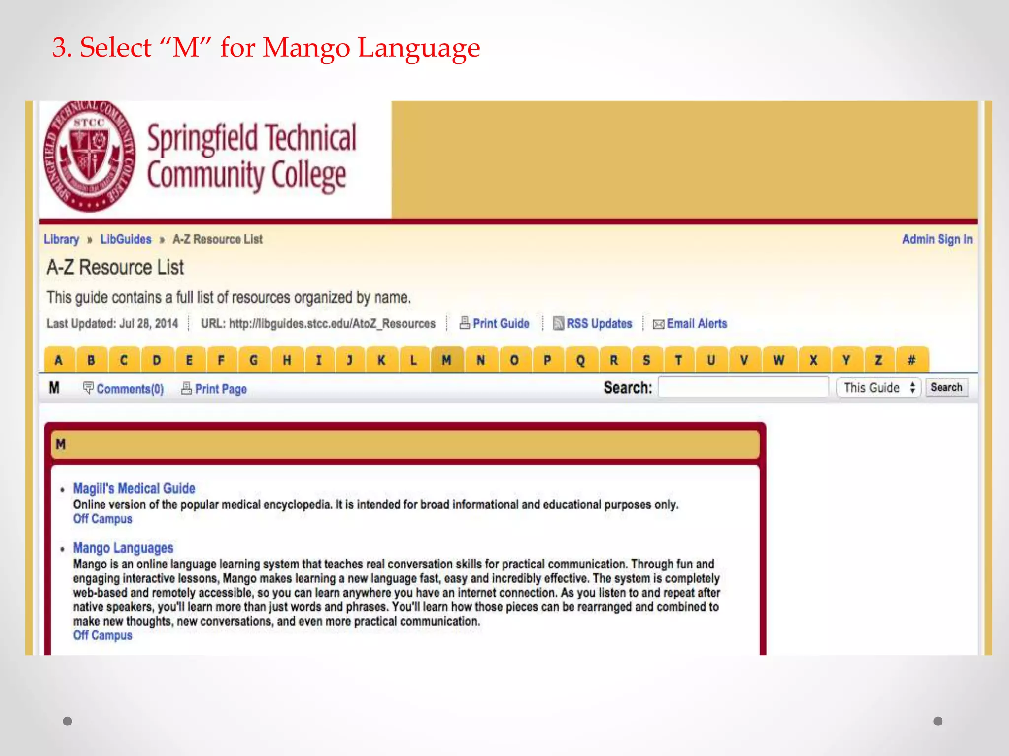 Italian 1&2 mango demo fall14 | PPT