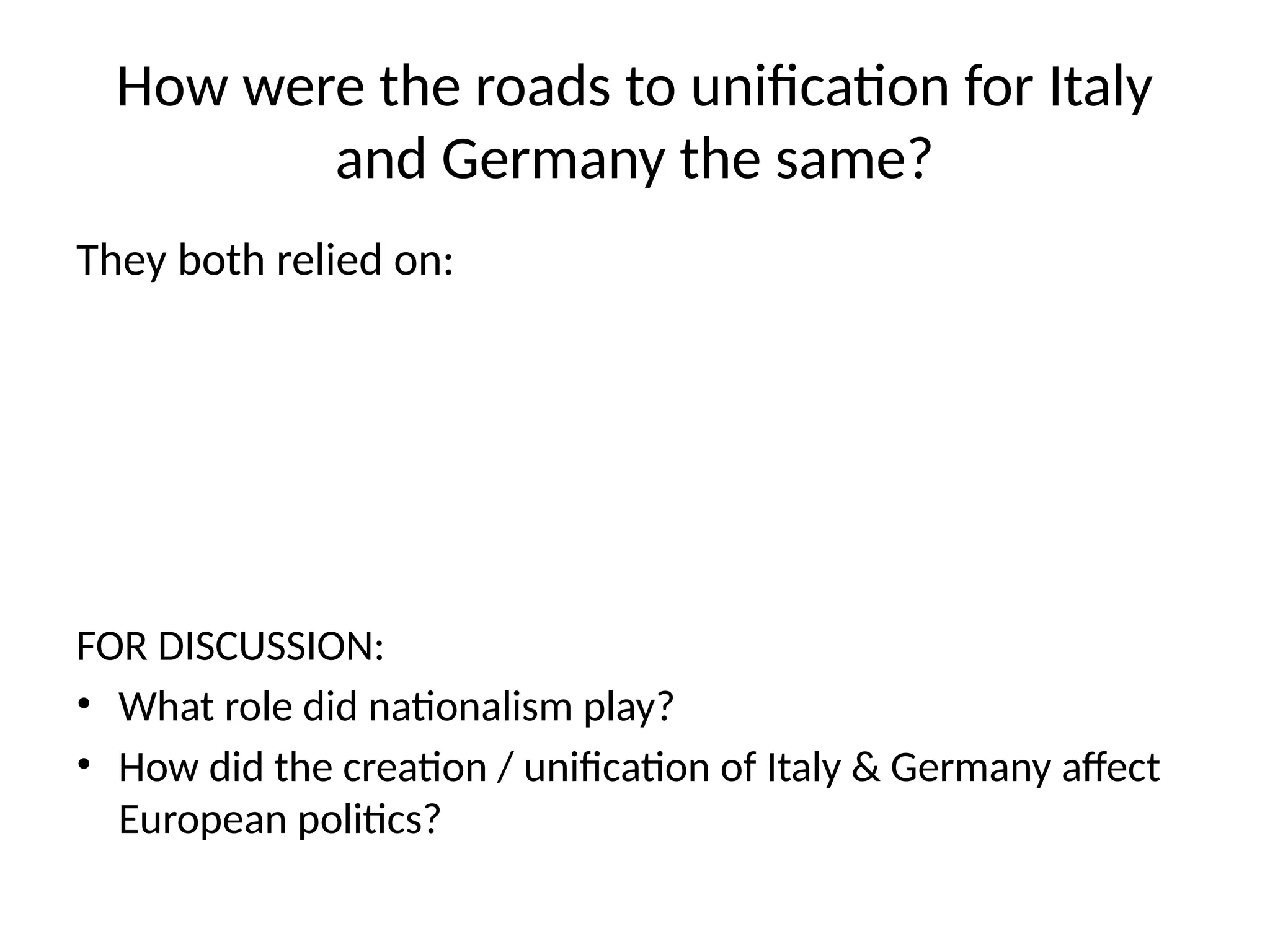 ITALIAN AND GERMAN UNIFICATION-FINAL 1.pptx