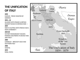 ITALIAN AND GERMAN UNIFICATION-FINAL 1.pptx