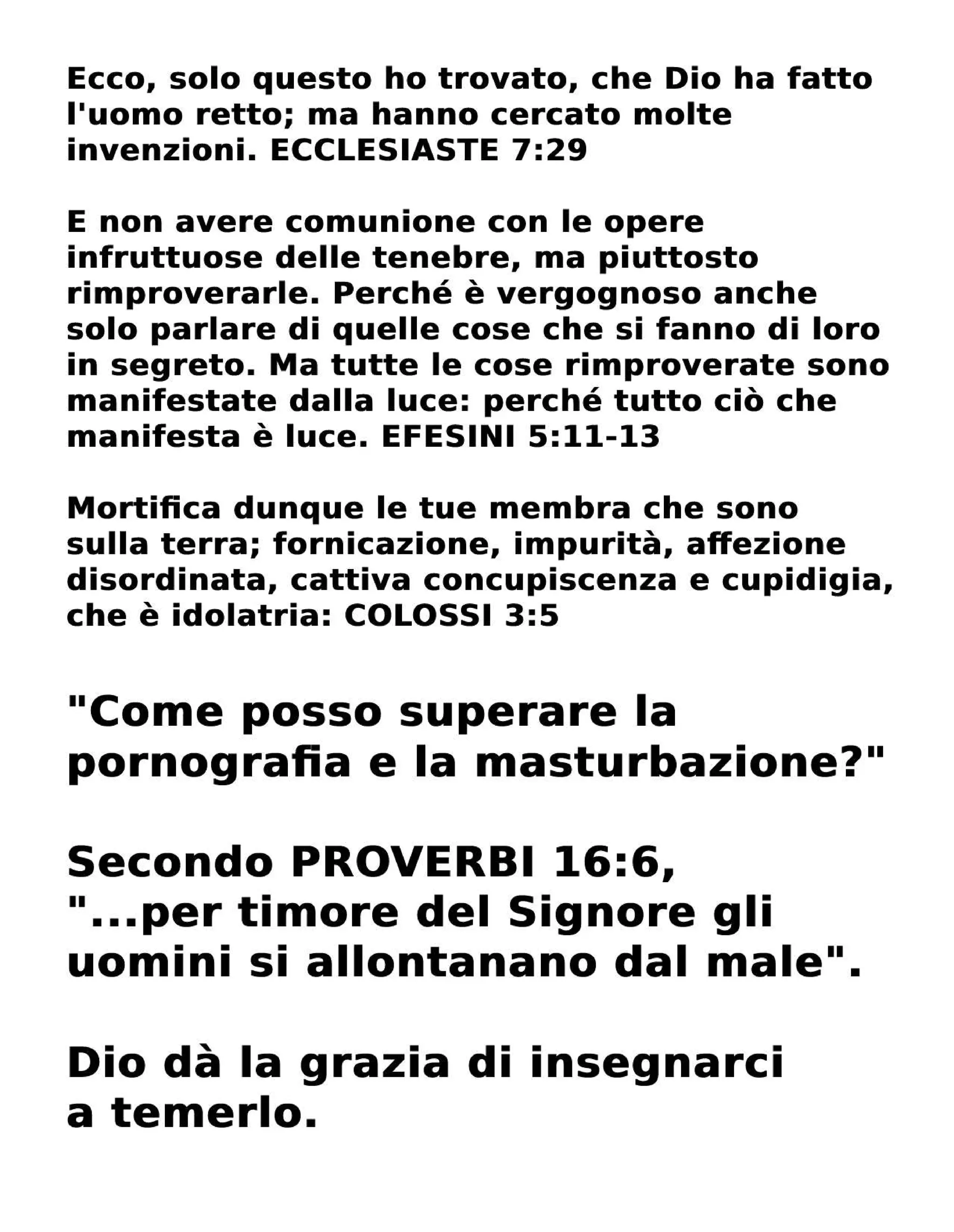Italian Anti Pornography And Masturbation Warning Tractpdf