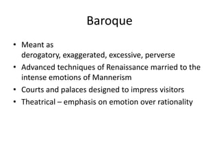 Italian Baroque Post | PPTX | Christianity | Religion & Spirituality