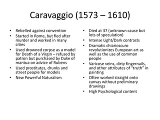 Italian Baroque Post | PPTX | Christianity | Religion & Spirituality