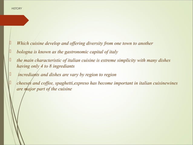 Italian cuisine | PPT