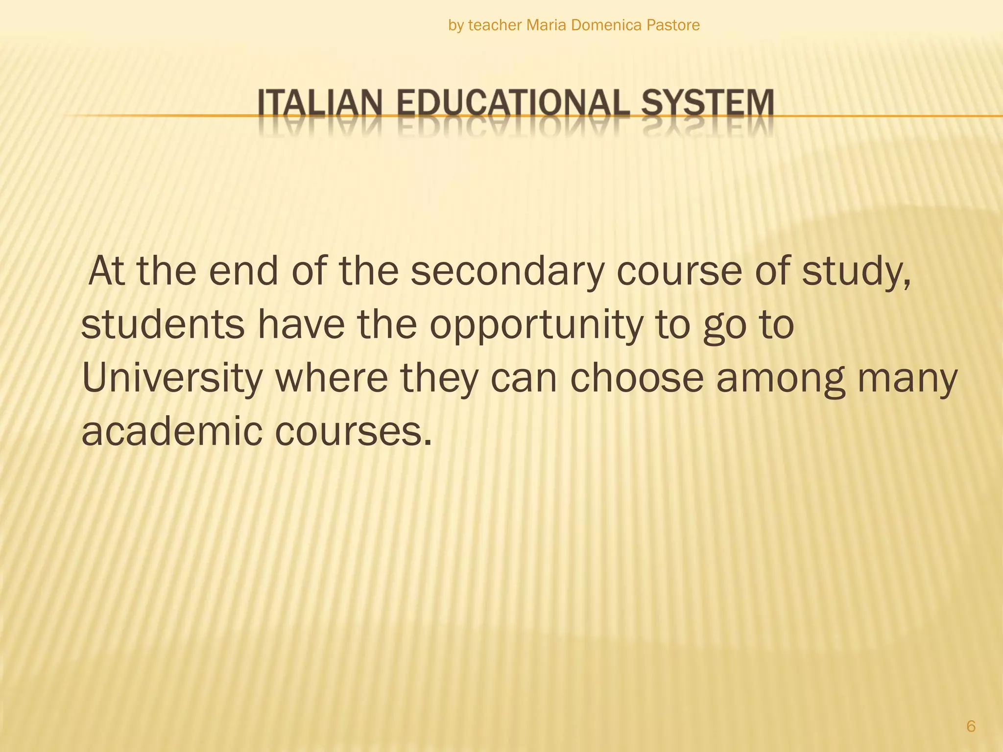 Italian educational system | PPT | Daycare and Pre-School | Parenting