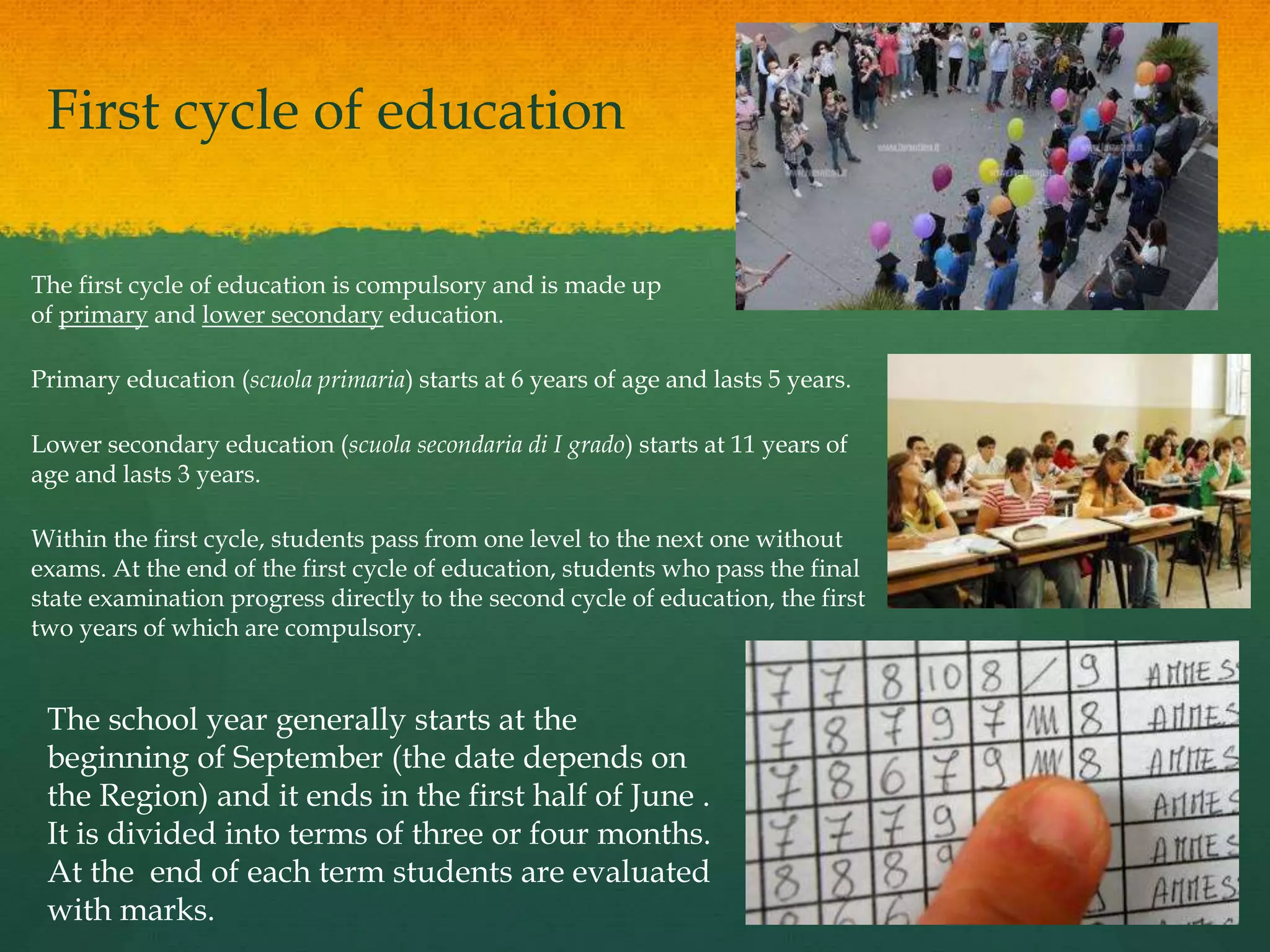 Italian education system | PPTX