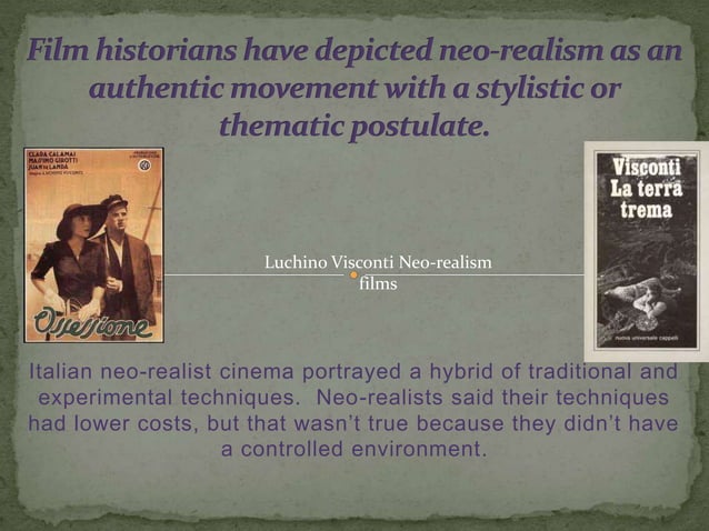 Italia neo realism | PPTX