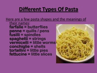 Italian food | PPTX | Bars & Restaurants | Attractions