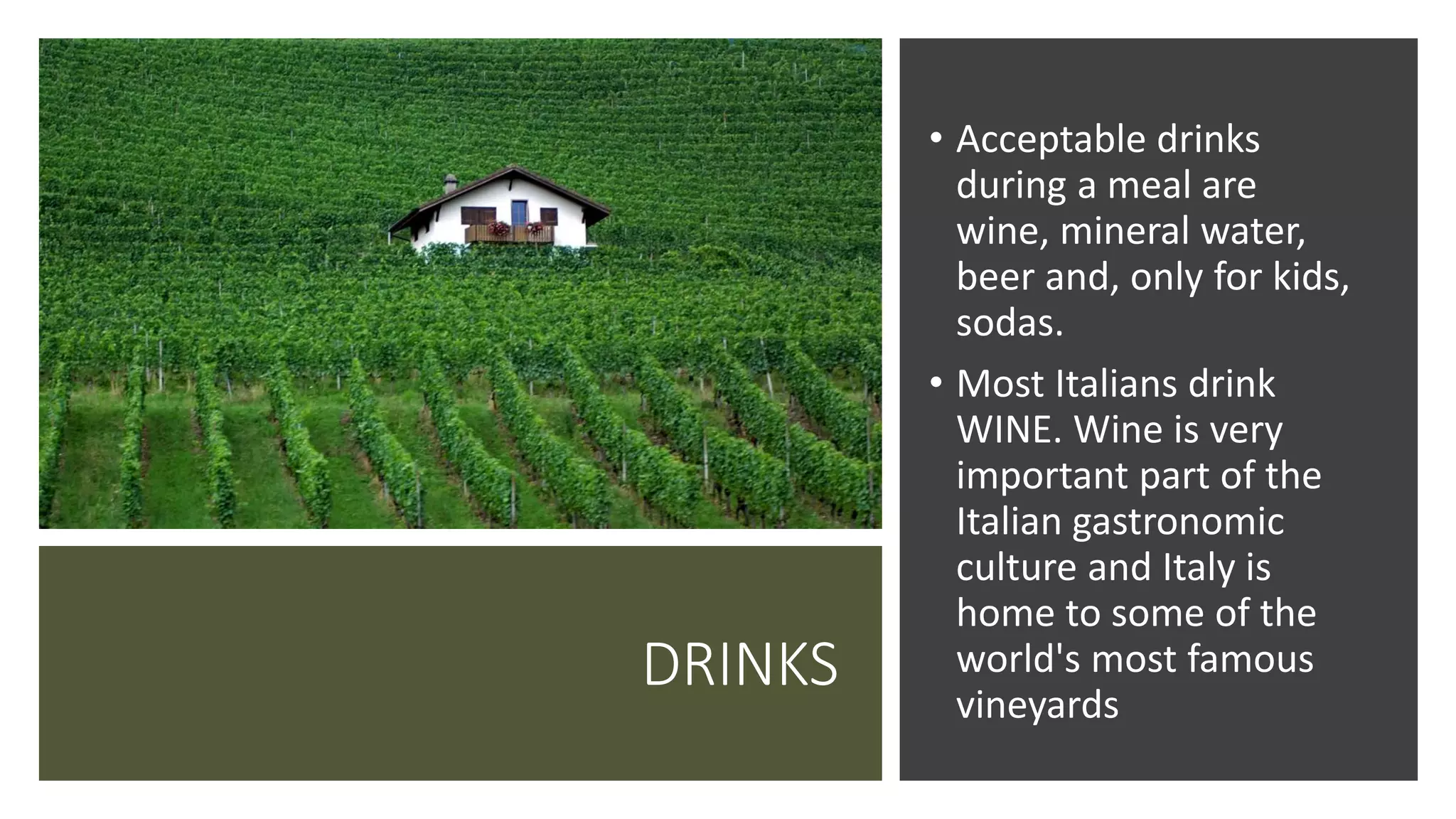 Italian food customs and traditions | PPTX