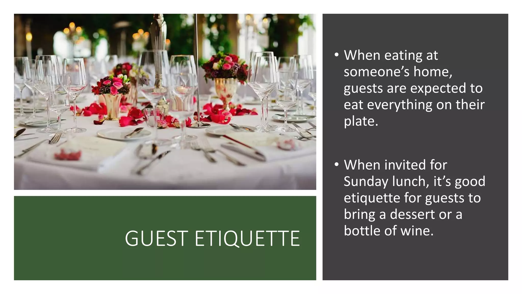 Italian food customs and traditions | PPTX