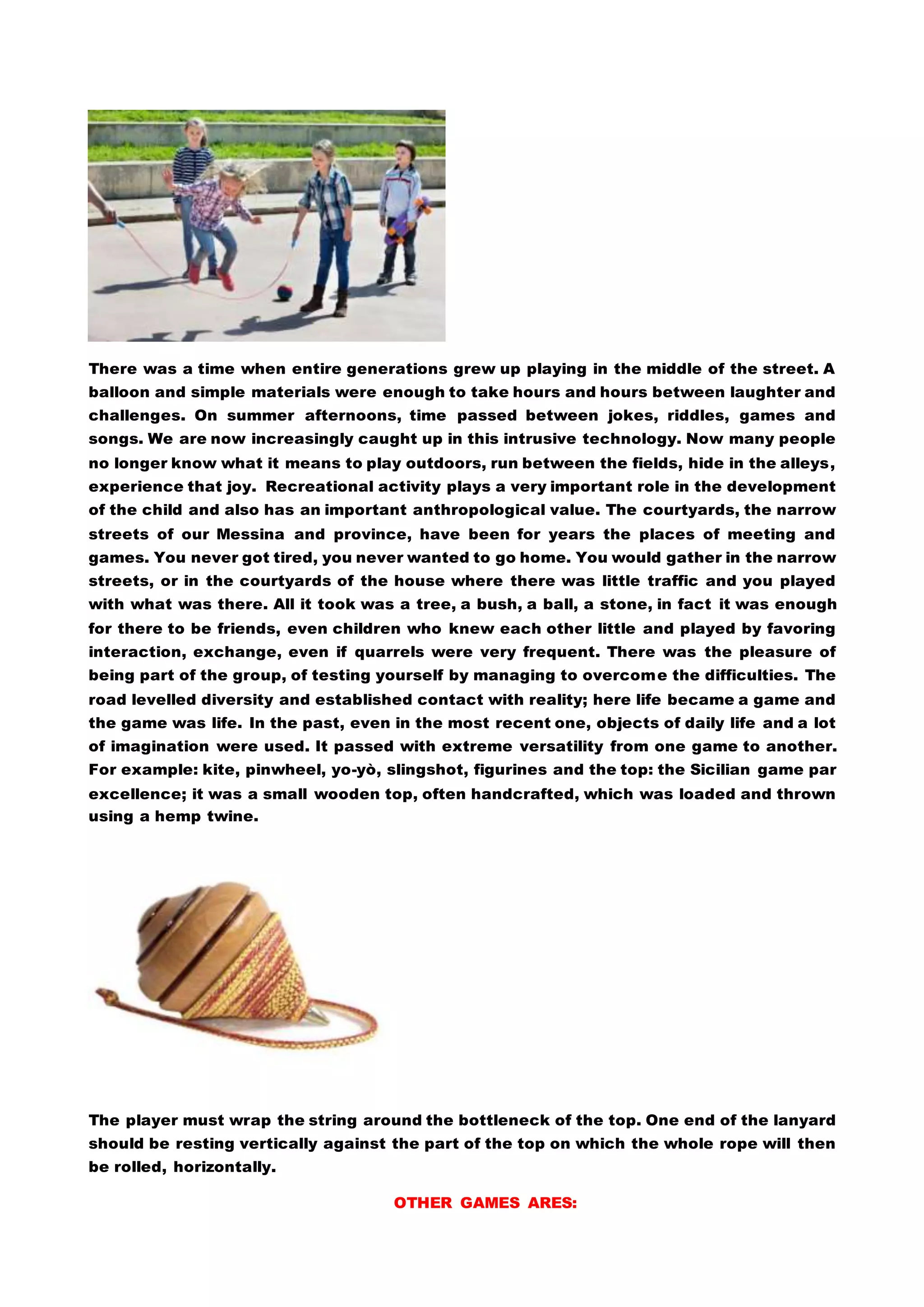 Italian games | DOCX