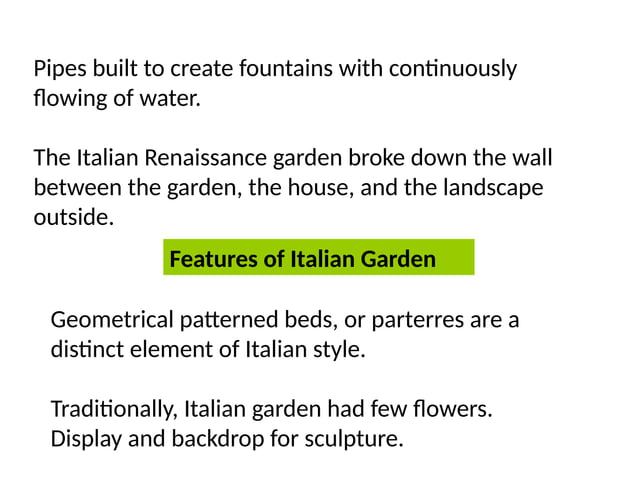 Types of gardens-Italian Garden ppt.pptx | Landscaping | Home & Garden
