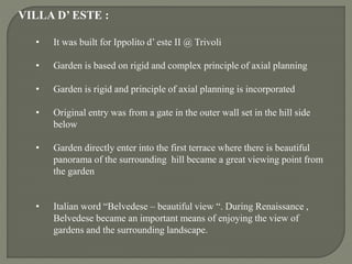 Italian gardens oshin | PPTX