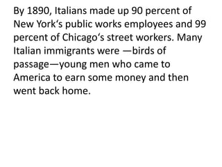 Italian immigrants in usa | PPTX