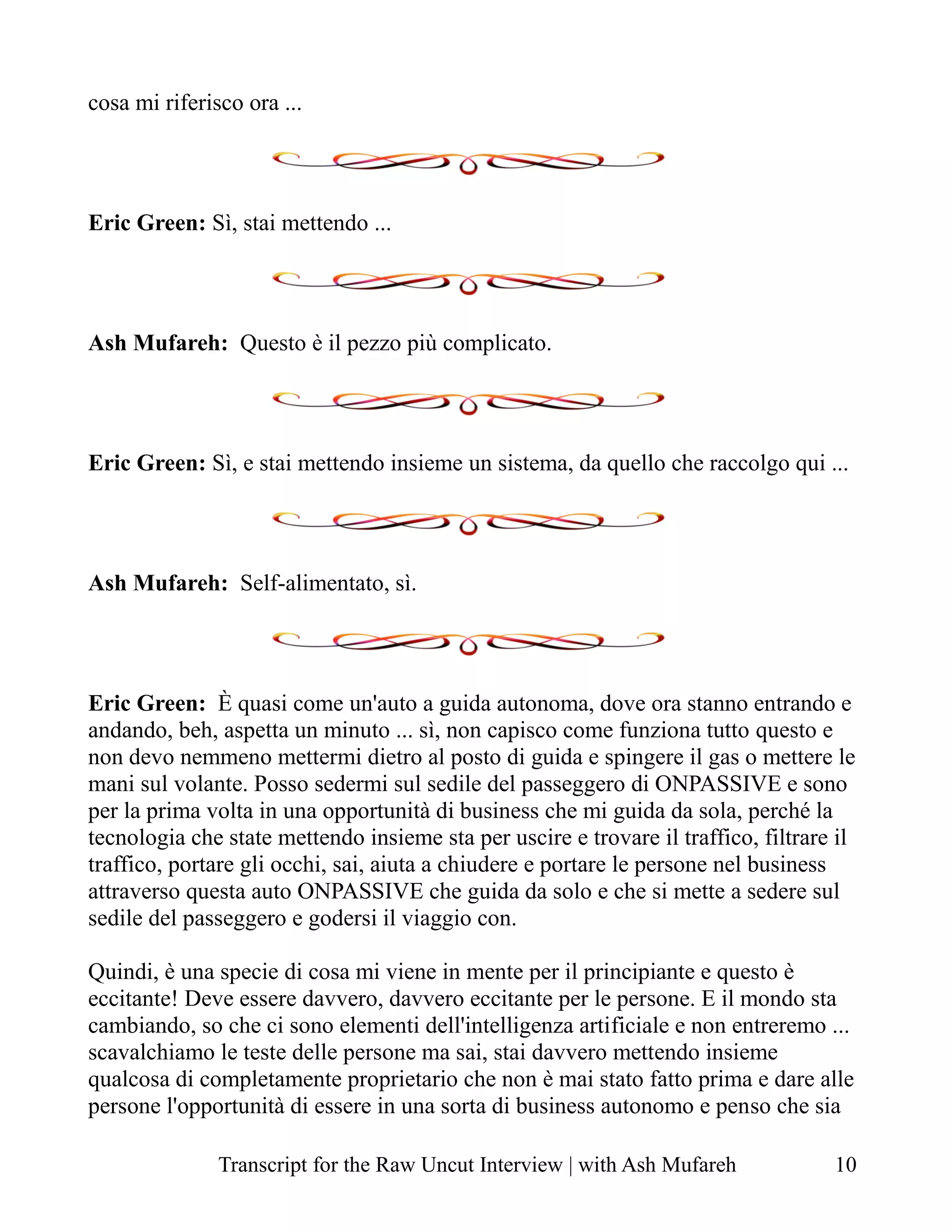 Italian interview transcript | PDF