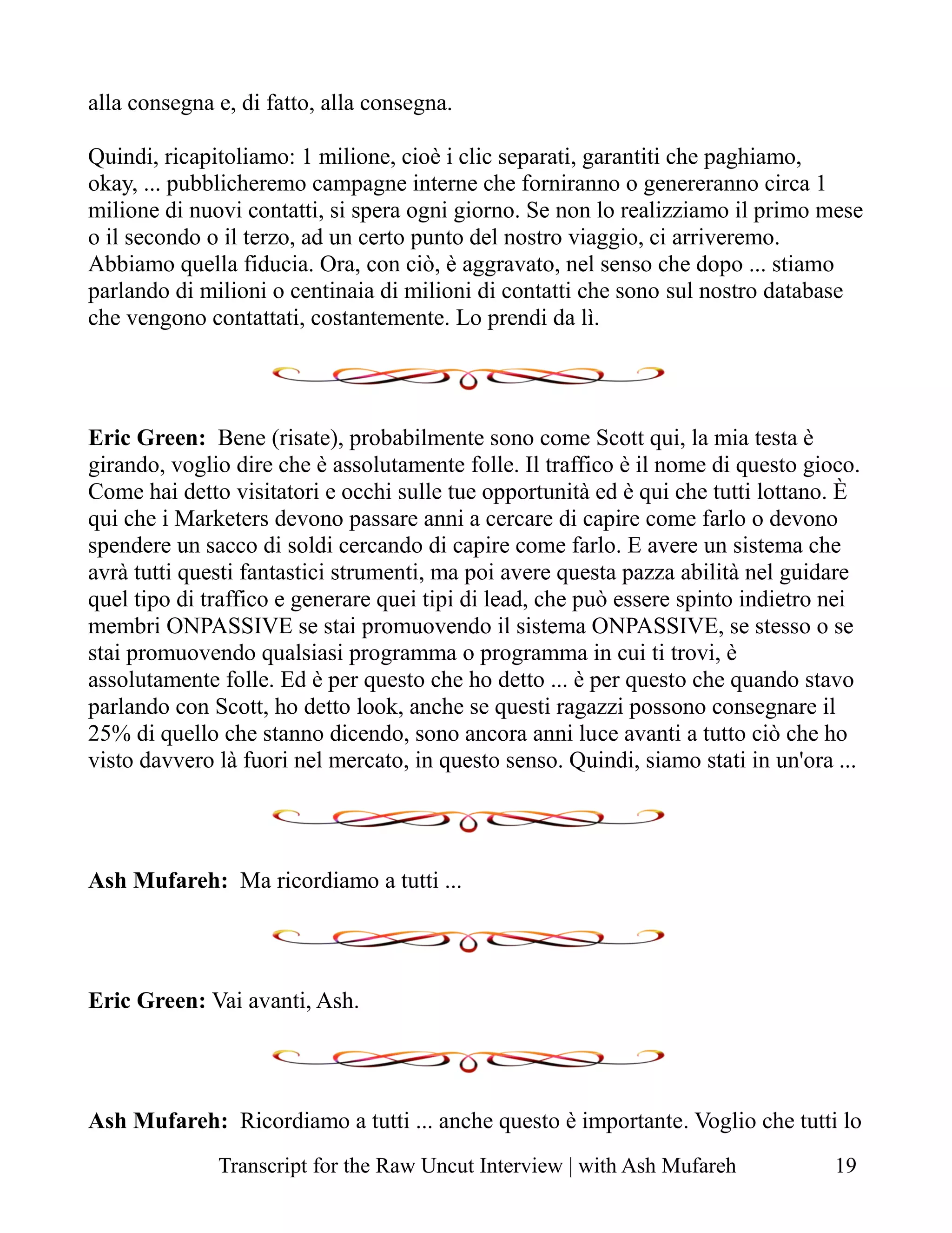 Italian interview transcript | PDF