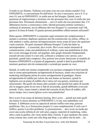 Italian interview transcript | PDF