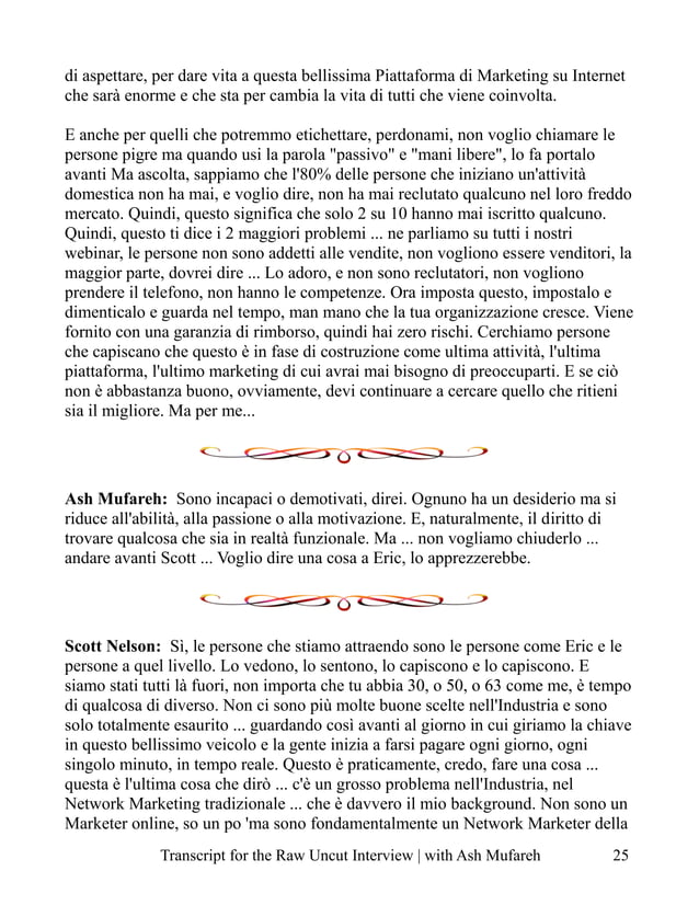 Italian interview transcript | PDF