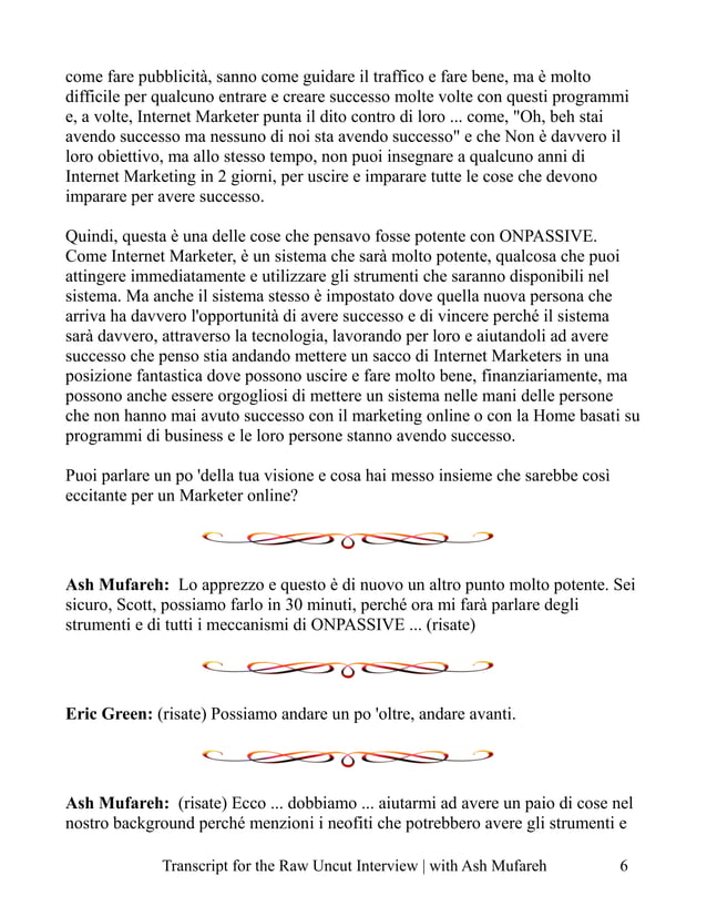 Italian interview transcript | PDF