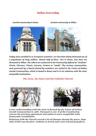 Italian jews | DOCX | Judaism | Religion & Spirituality
