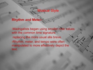 Italian Madrigal | PPTX