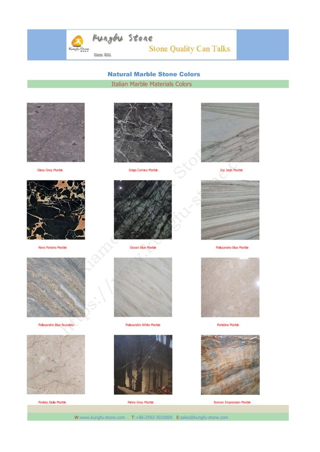 Italian marble colors catalog from China | PDF | Grocery Shopping ...