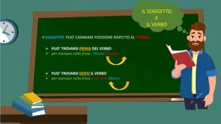 Italiano 7 il soggetto | PPTX